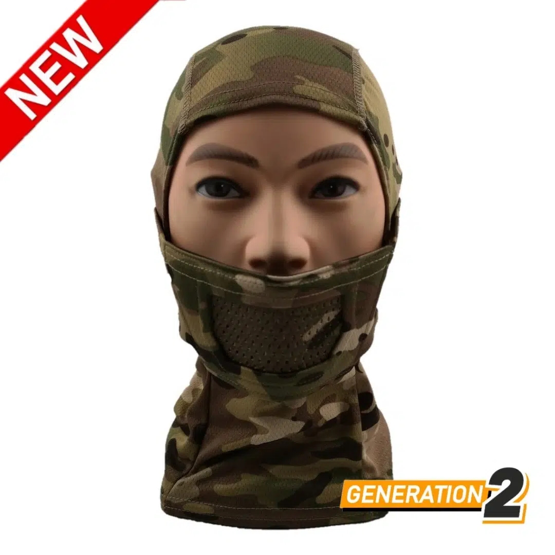 Balaclava con Protección Bucal Fullface Warrior (Multicam) - TACTISHOP.mx