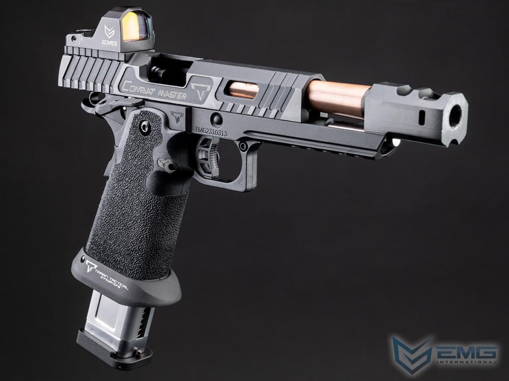 EMG Custom TTI 2011 Combat Master Alpha con Retroceso (Gas) - TACTISHOP.mx